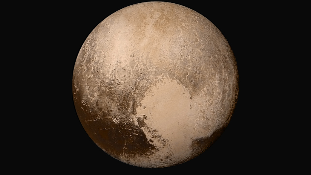 Dark Pluto Bares Its Heart : The Two-Way : NPR