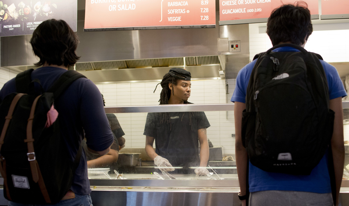 Chipotle Conducts Mass Hiring Event At Its U.S. Restaurants : NPR