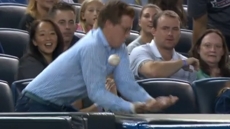 WATCH: One Baseball Fan's Very Bad Day : The Two-Way : NPR