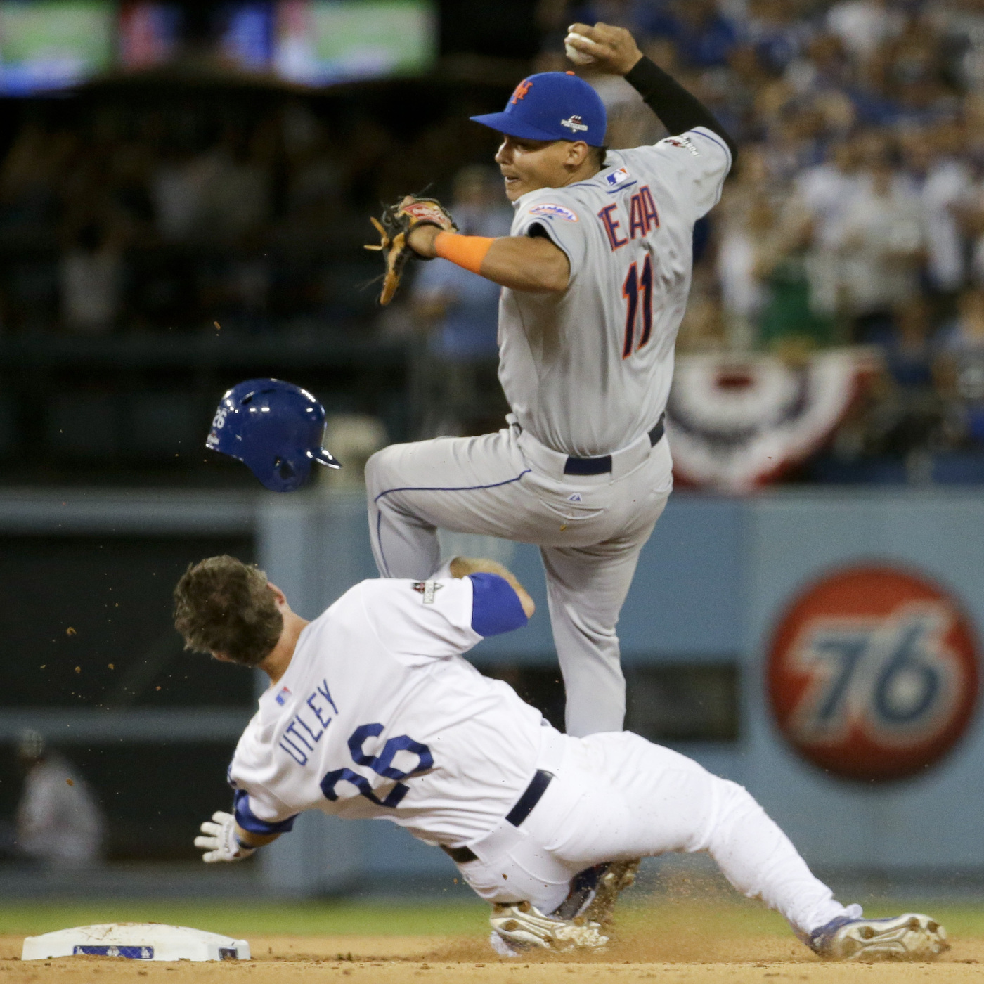Suspended, Eligible, Benched: Dodgers' Utley Sits Out Game 3, Mets Win ...