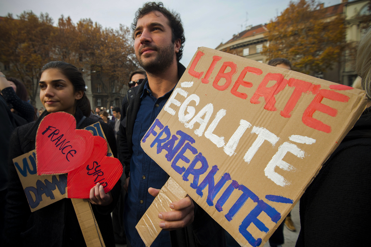 PHOTOS: The World Responds To The Paris Attacks : NPR