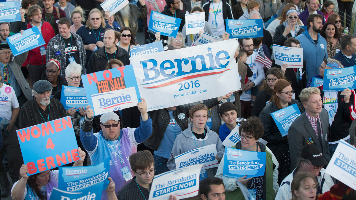 Sanders Passes 2 Million Donations, Nabs Two Endorsements : NPR