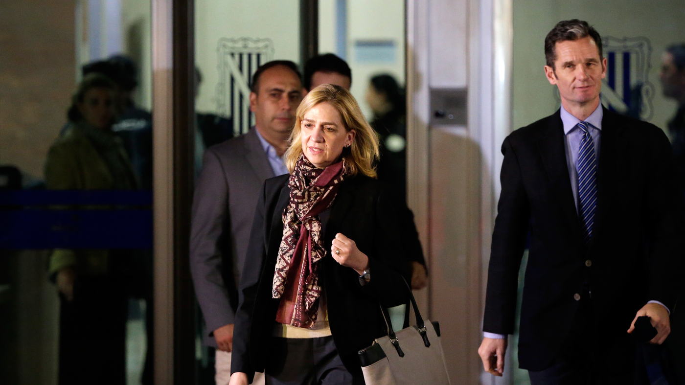Spain's Princess Goes On Trial : Parallels : NPR