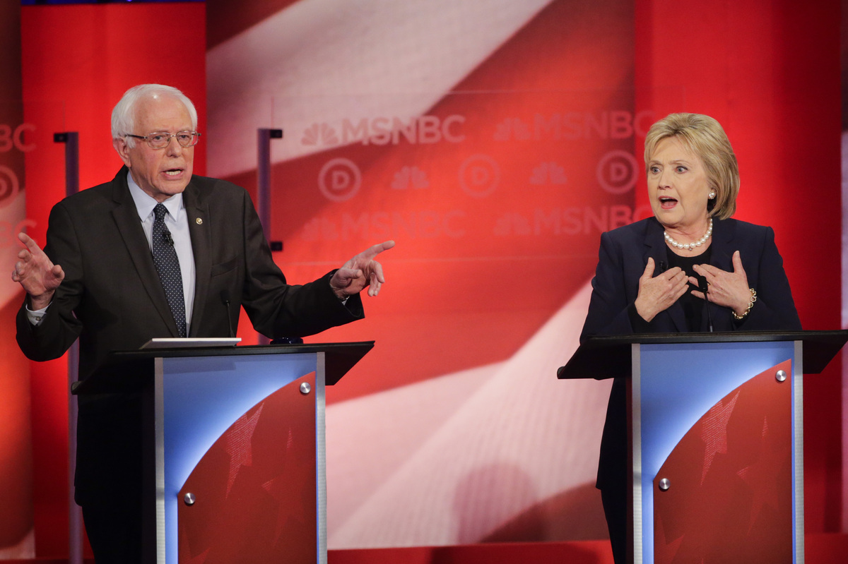 The 5th Democratic Debate In 100 Words (And A Video) : The Two-Way : NPR
