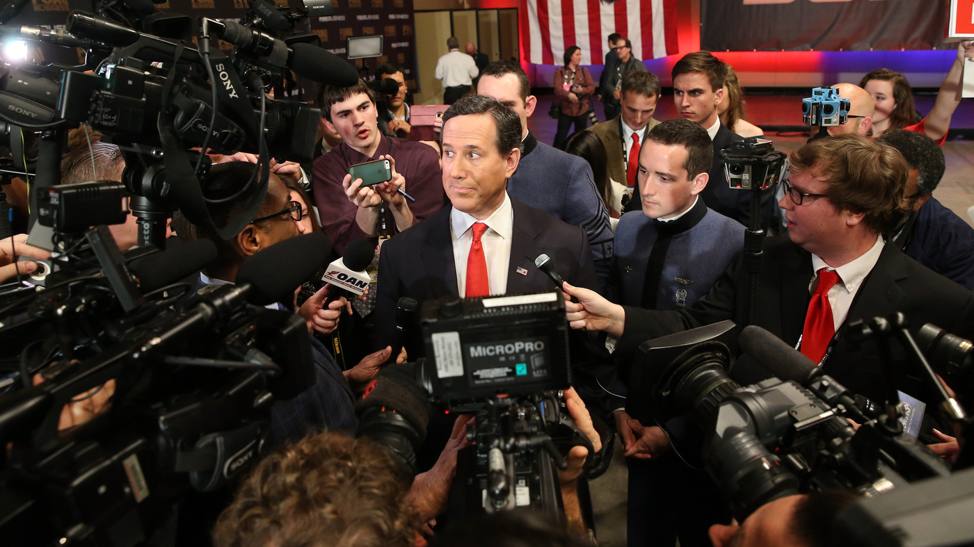 Spectacle Of Spin: The Post-Debate Room Where The Truth Gets Dizzy : NPR