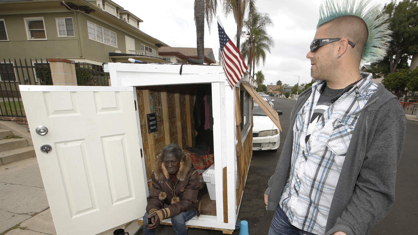 LA Officials Bring The Hammer Down On Tiny Houses For Homeless : NPR