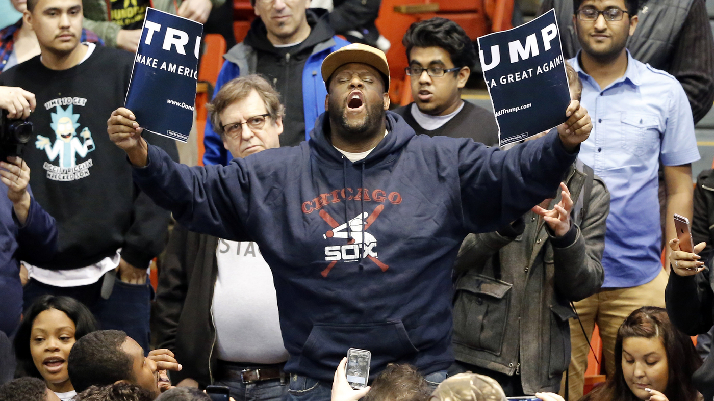 Donald Trump Rally In Chicago Canceled Amid Widespread Protests : NPR