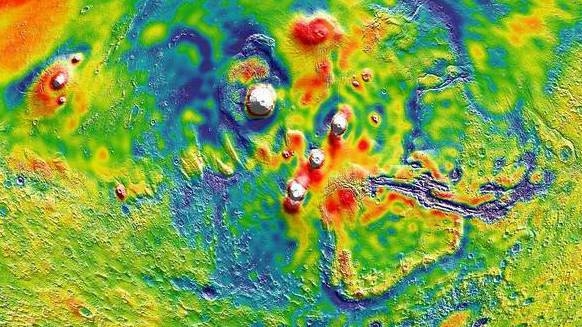 LOOK: Map Of Mars' Gravity Illuminates Planet's Interior : The Two-Way ...