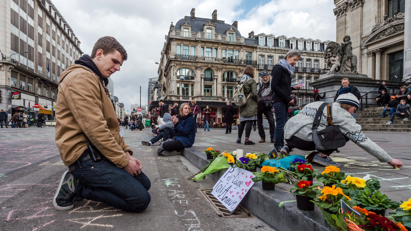 Worldwide Outpouring Of Grief After Brussels Attacks : The Two-Way : NPR