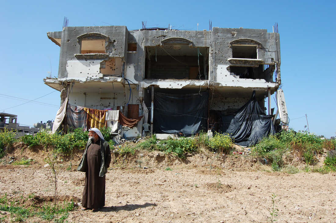 In Gaza, A Few New, Shiny Homes Rise Amid The Rubble : Parallels : NPR