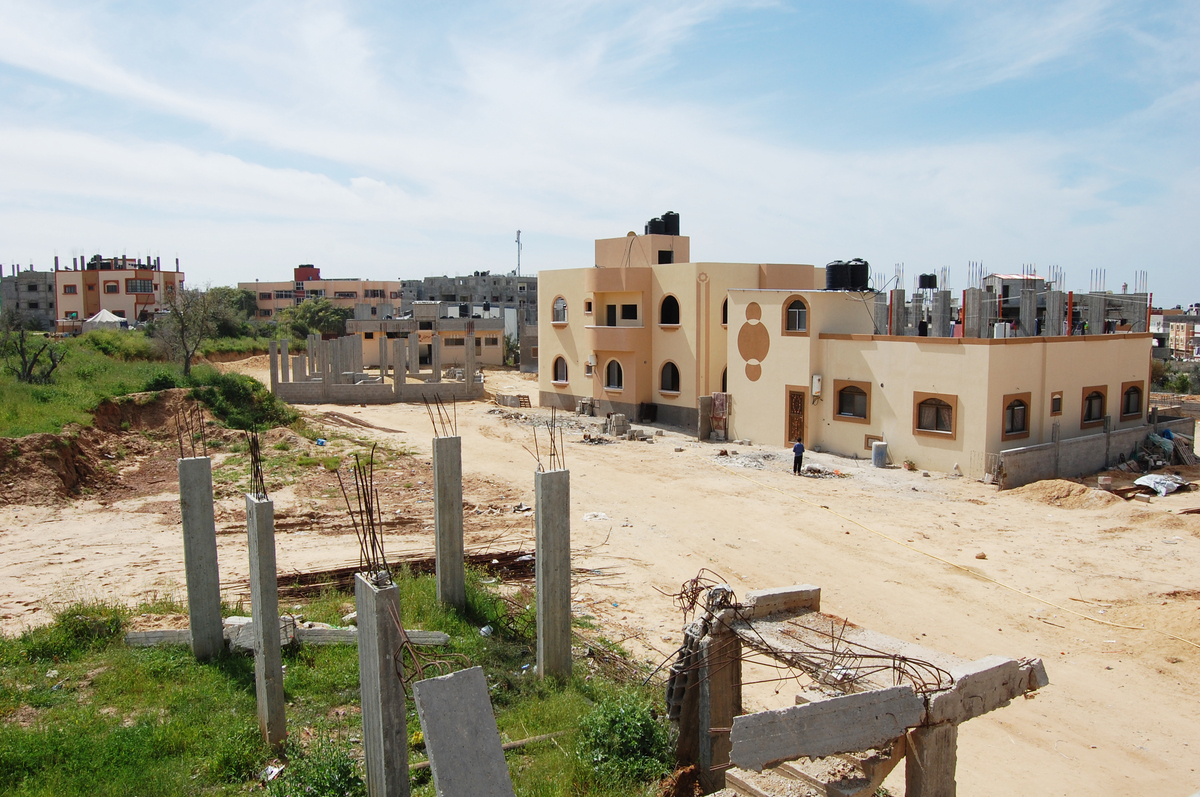 In Gaza, A Few New, Shiny Homes Rise Amid The Rubble : Parallels : NPR