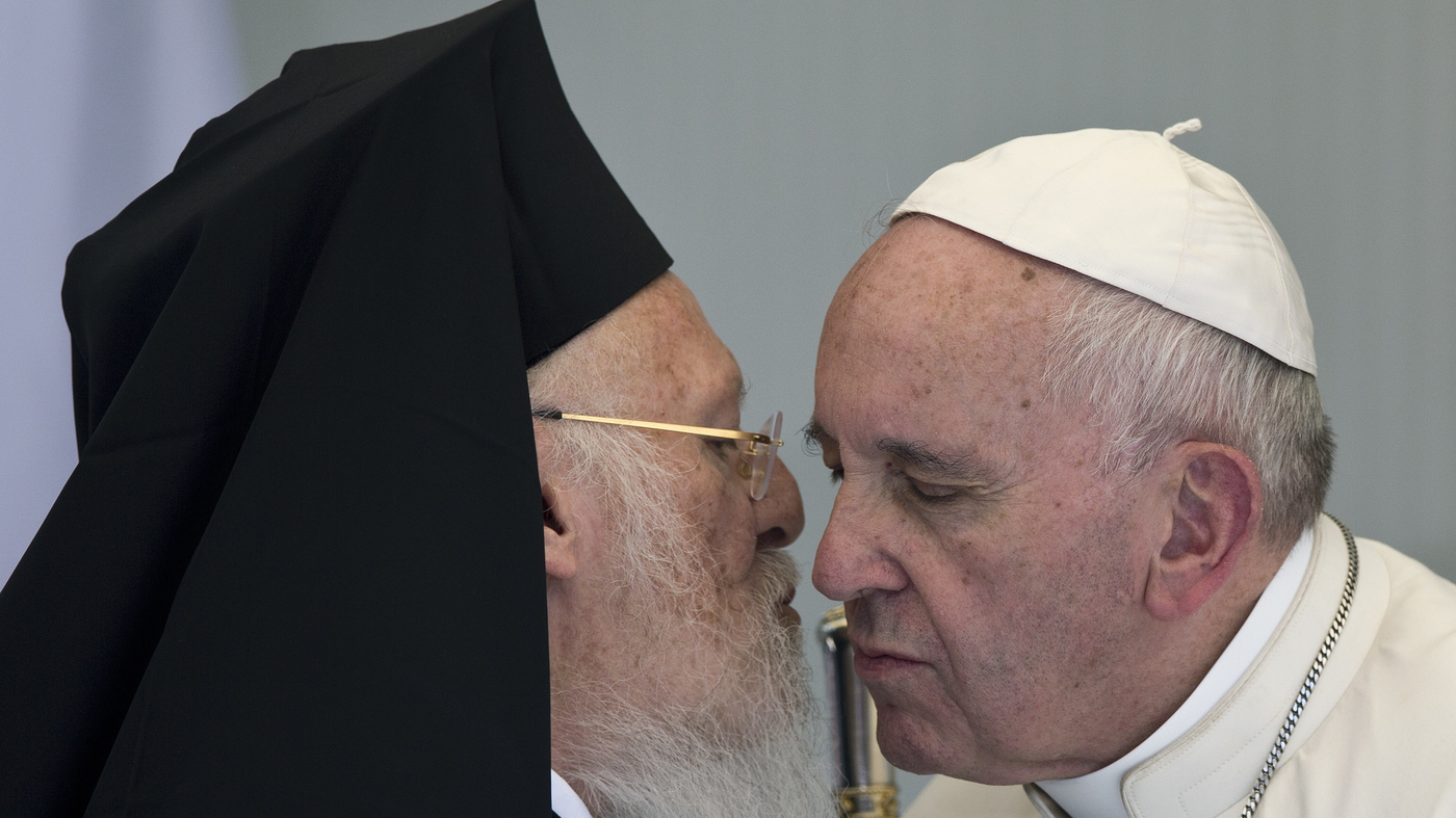 Pope And Patriarch Make A Rare Show Of Unity In Greece : Parallels : NPR