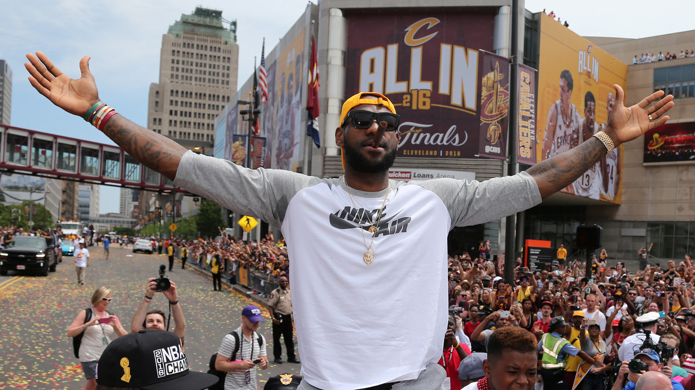 Cleveland Cavaliers' Championship Parade In Photos : The Two-Way : NPR