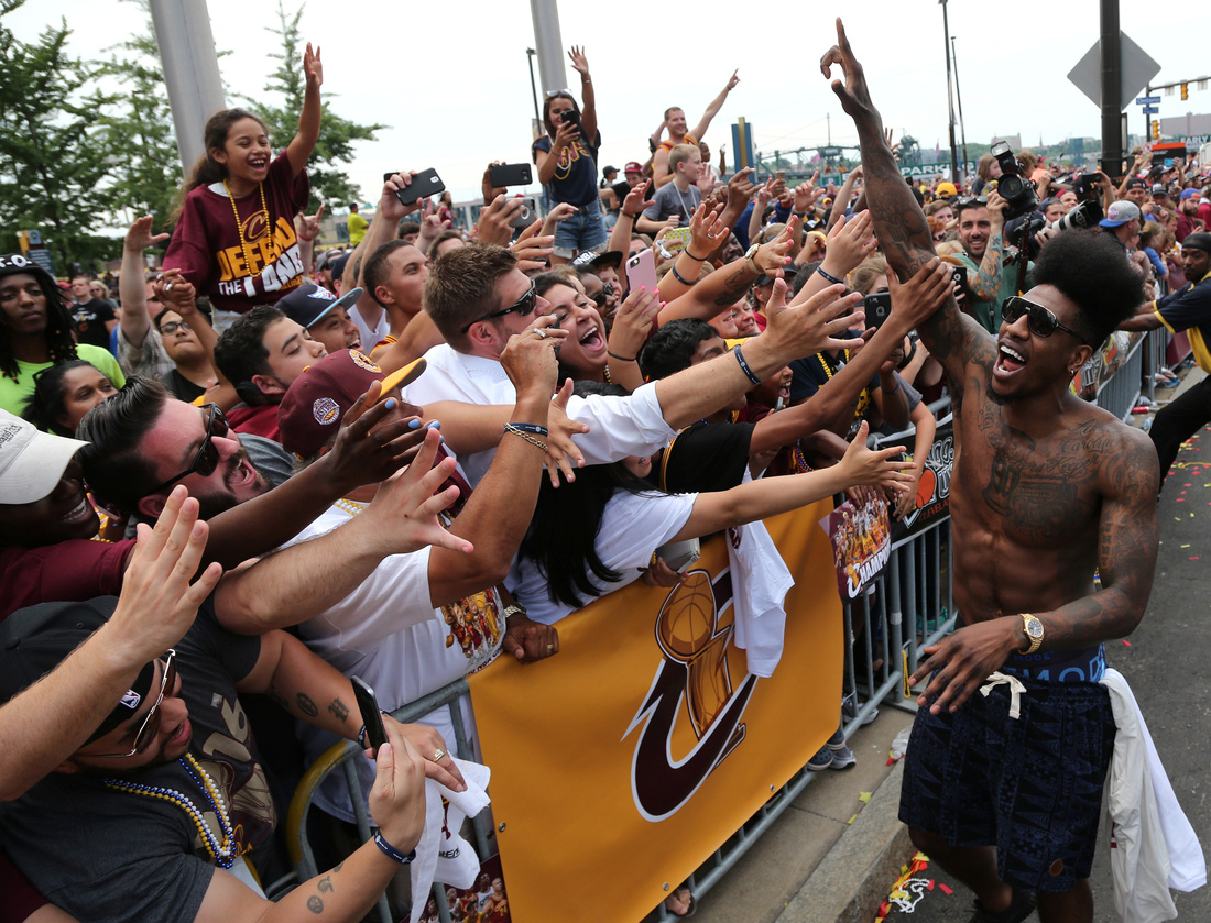 Cleveland Cavaliers' Championship Parade In Photos : The Two-Way : NPR
