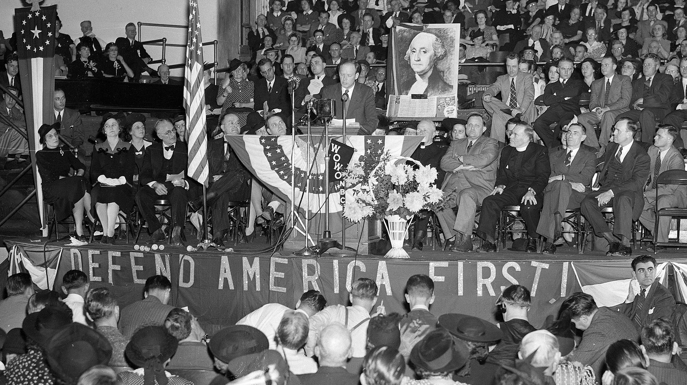 'America First,' Invoked By Trump, Has A Complicated History : NPR