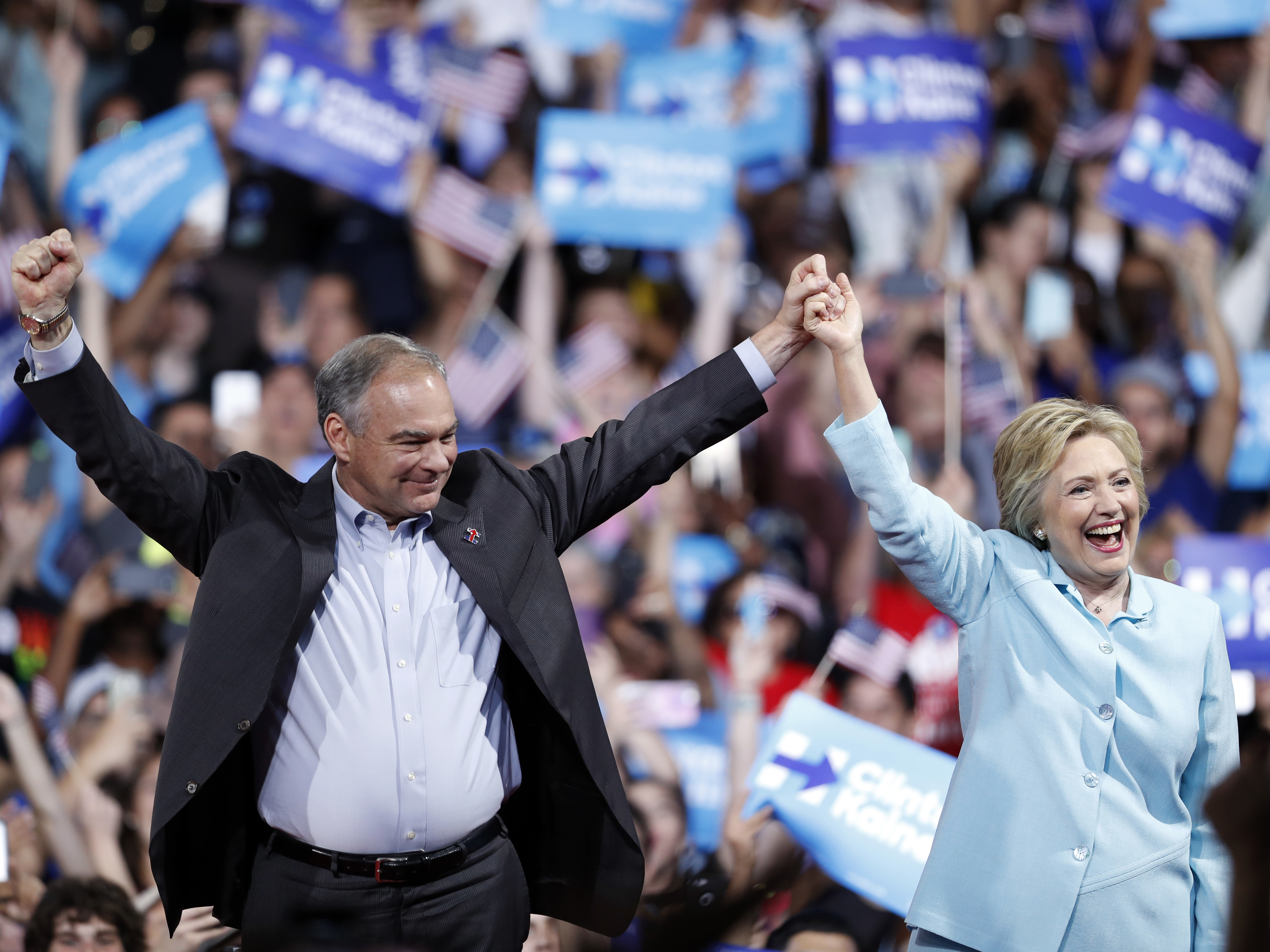 WATCH: Tim Kaine Makes Campaign Trail Debut: 'I Like To Fight For Right ...