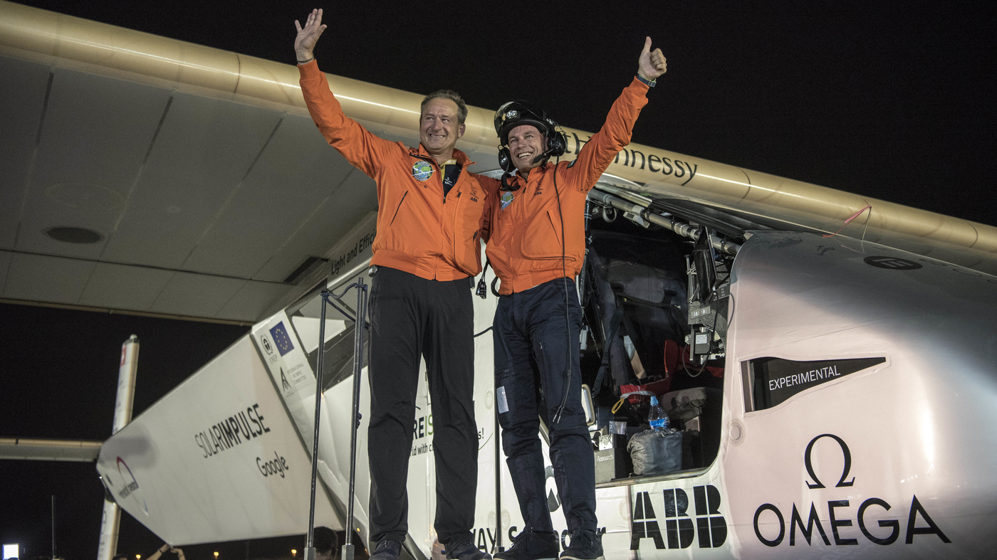 Sun-Powered Airplane Completes Historic Trip Around The World : The Two ...