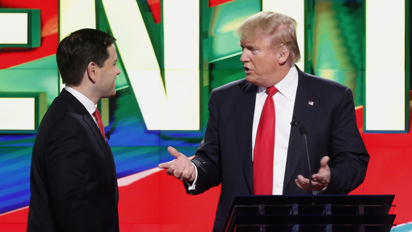 Rubio Backs Trump, But Stands By Calling Him A 'Con Man' : NPR