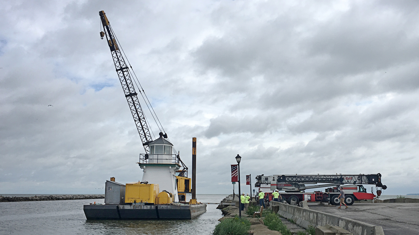 After Decades Away, It Took Just A Day To Bring This Lighthouse Home : NPR