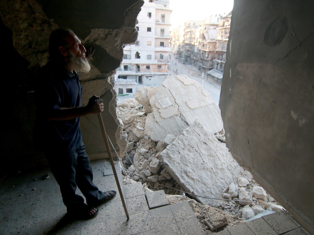 VIDEO: Aerial Footage Shows Scale Of Destruction In Aleppo : The Two ...