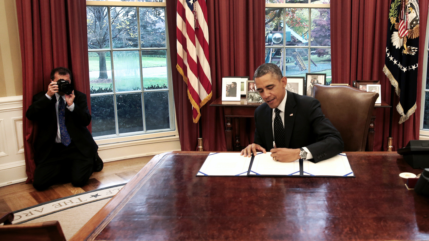 PHOTOS: One Photographer's 'Remarkable' Chance To Cover The President : NPR