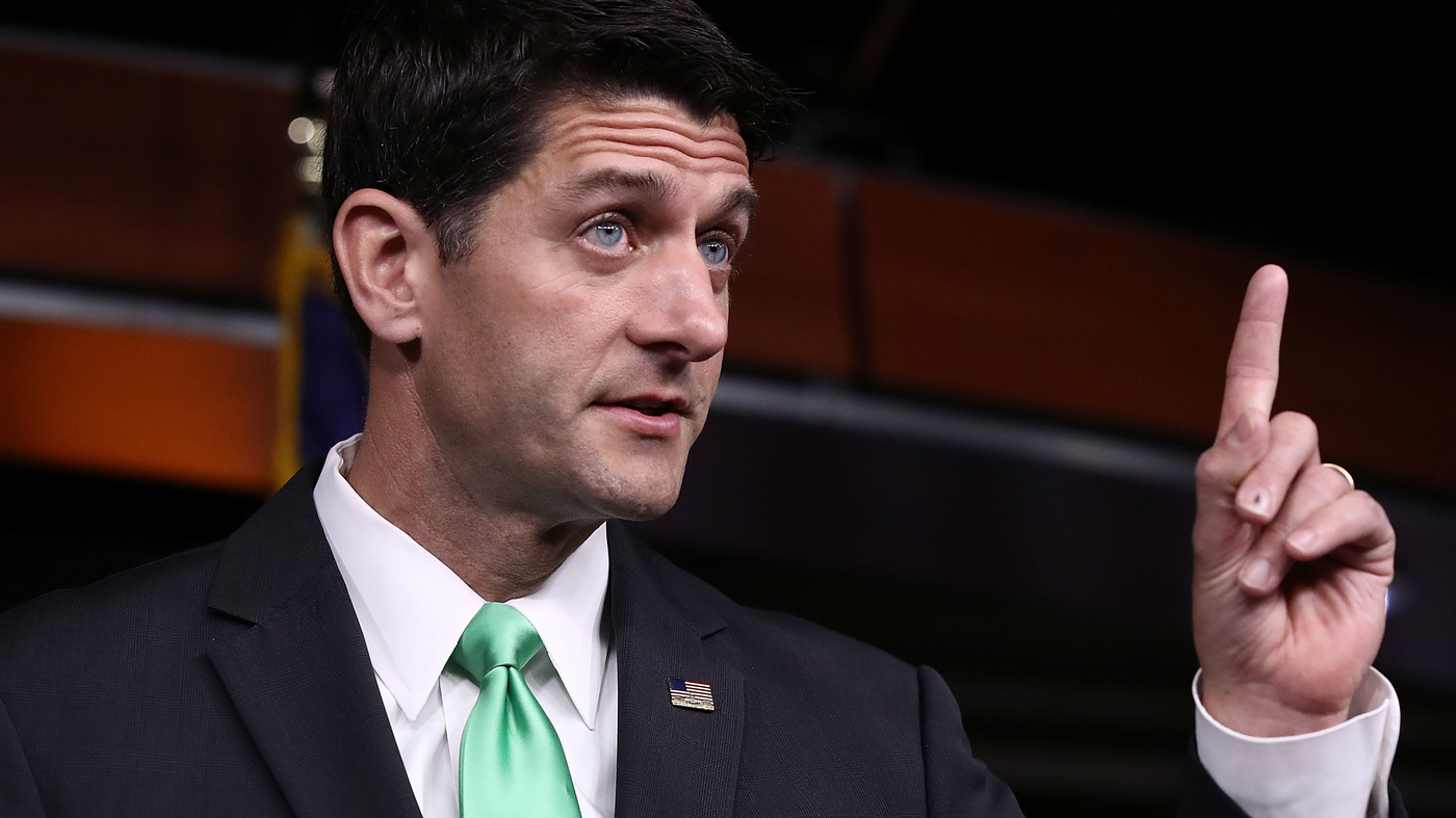 Paul Ryan Says Voted For Trump By Casting An Early Ballot : NPR