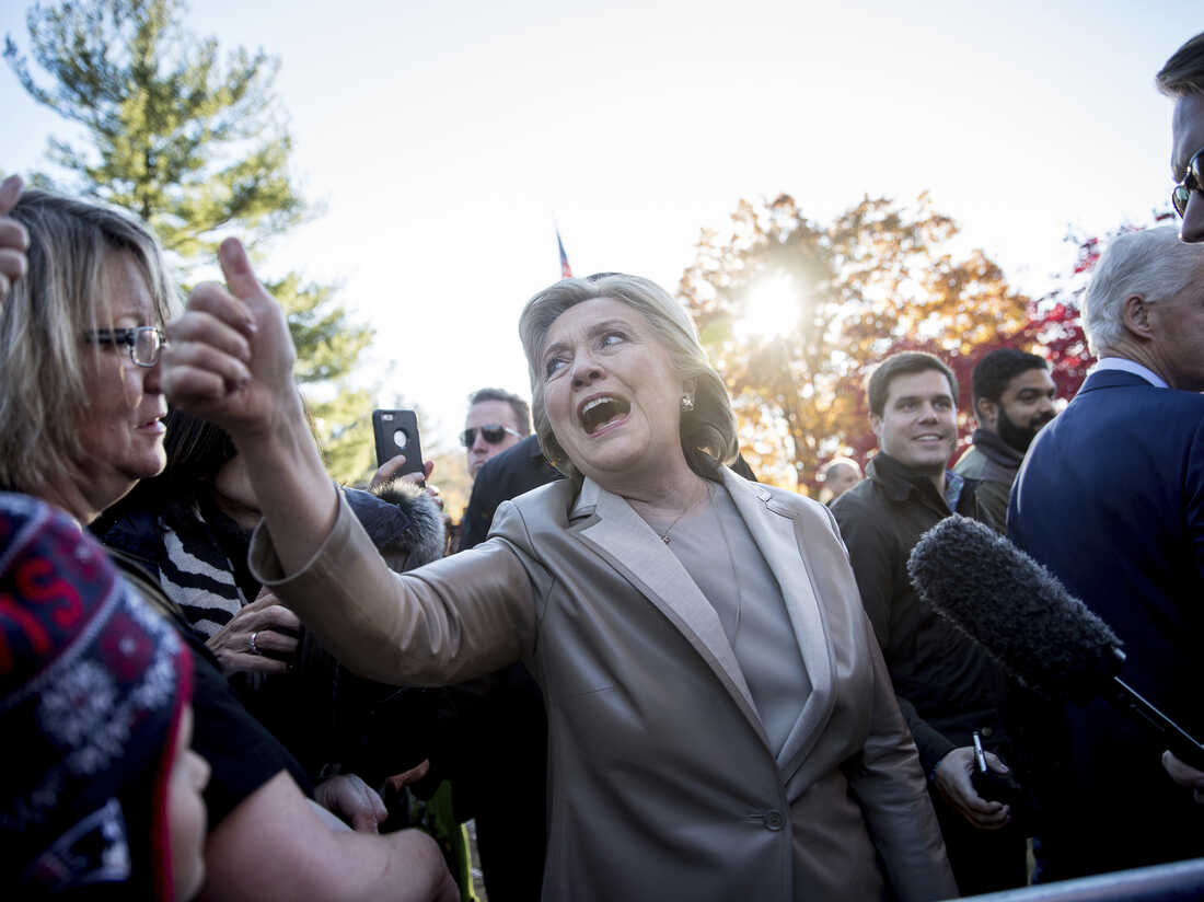 It's All Over But The Voting, As Trump And Clinton Cast Their Ballots : NPR