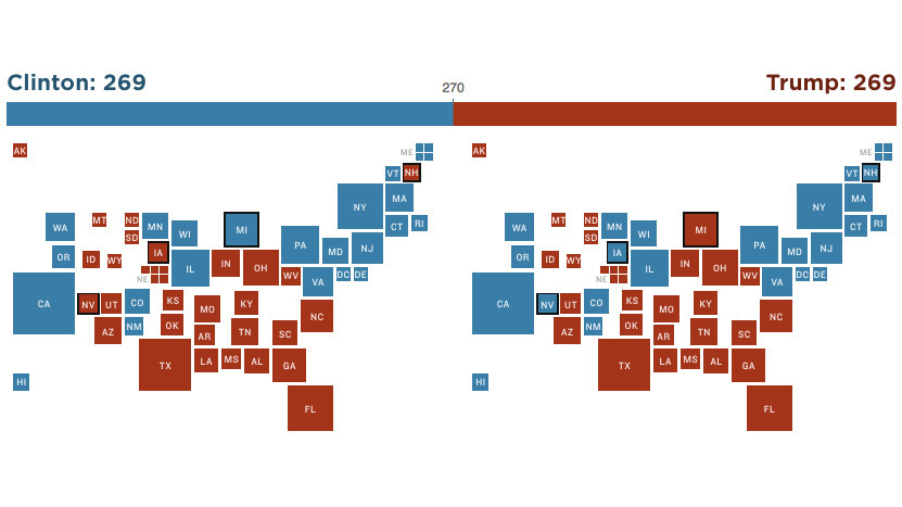 Election 2016: The States Hillary Clinton, Donald Trump Need To Win : NPR