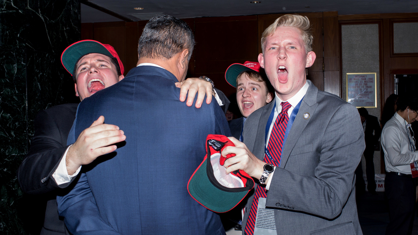 PHOTOS: An Emotional Night As Donald Trump Defeats Hillary Clinton : NPR