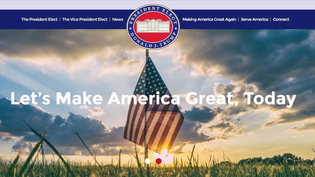 Is Donald Trump's Sun 'Cliché' Rising Or Setting On His New Website? : NPR