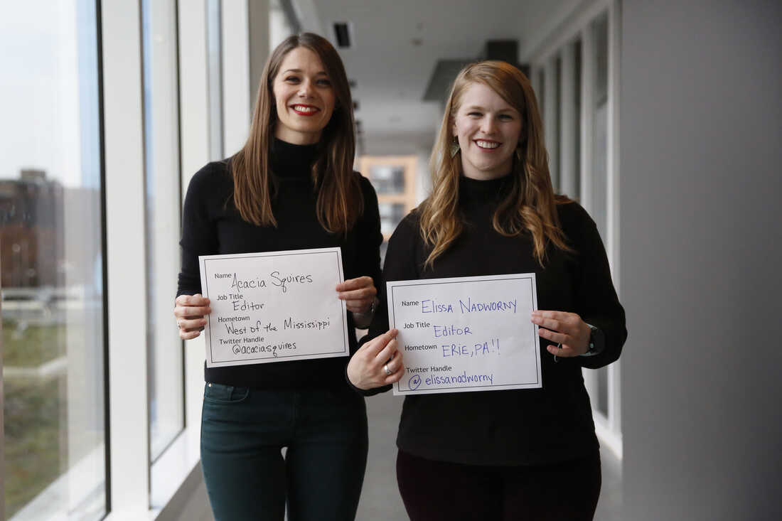 Faces Of NPR: Elissa Nadworny and Acacia Squires : NPR Extra : NPR