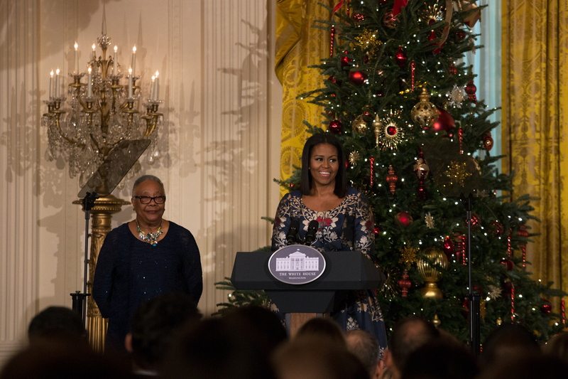 See What The Last Obama White House Holiday Decorations Look Like : NPR