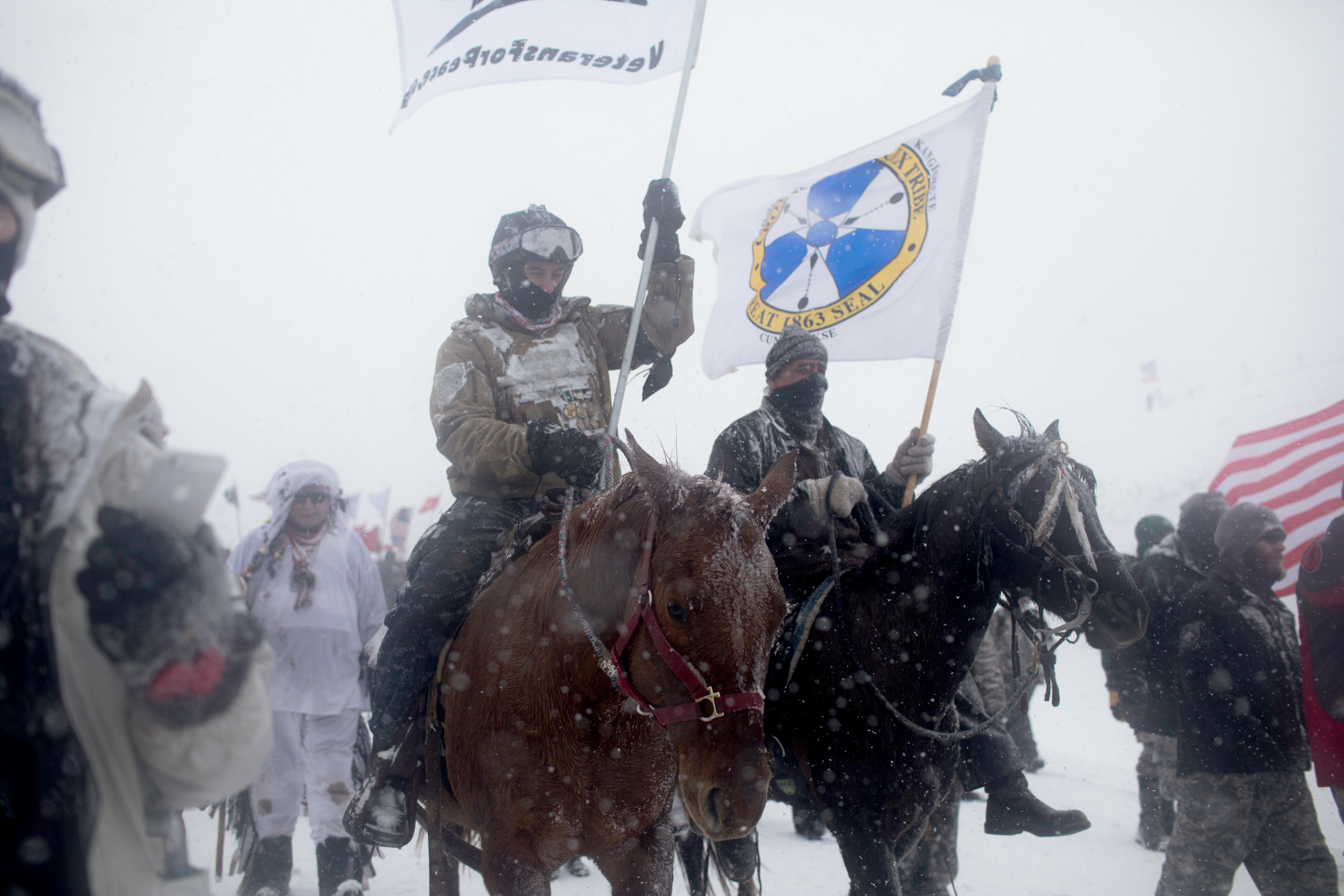 Pipeline Protesters, Battered By Blizzard, Vow To Stay | NCPR News