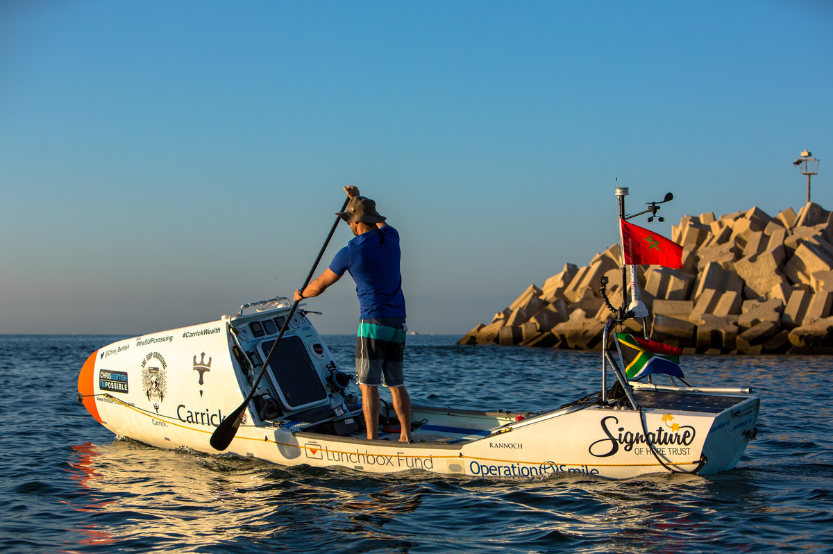 Chris Bertish Attempts Paddleboarding Voyage Across The Atlantic : The ...