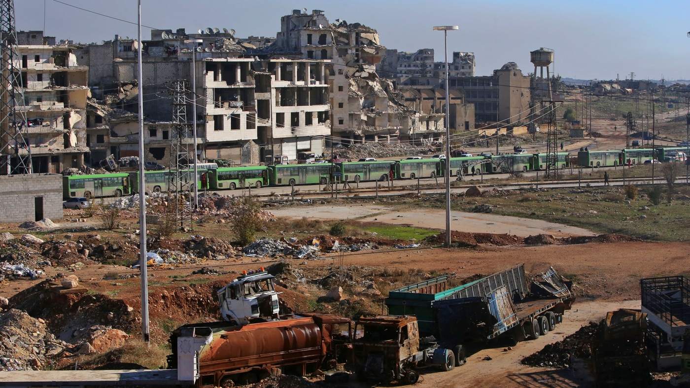 Evacuation Of Aleppo Underway As Second Cease-Fire Takes Hold : The Two ...