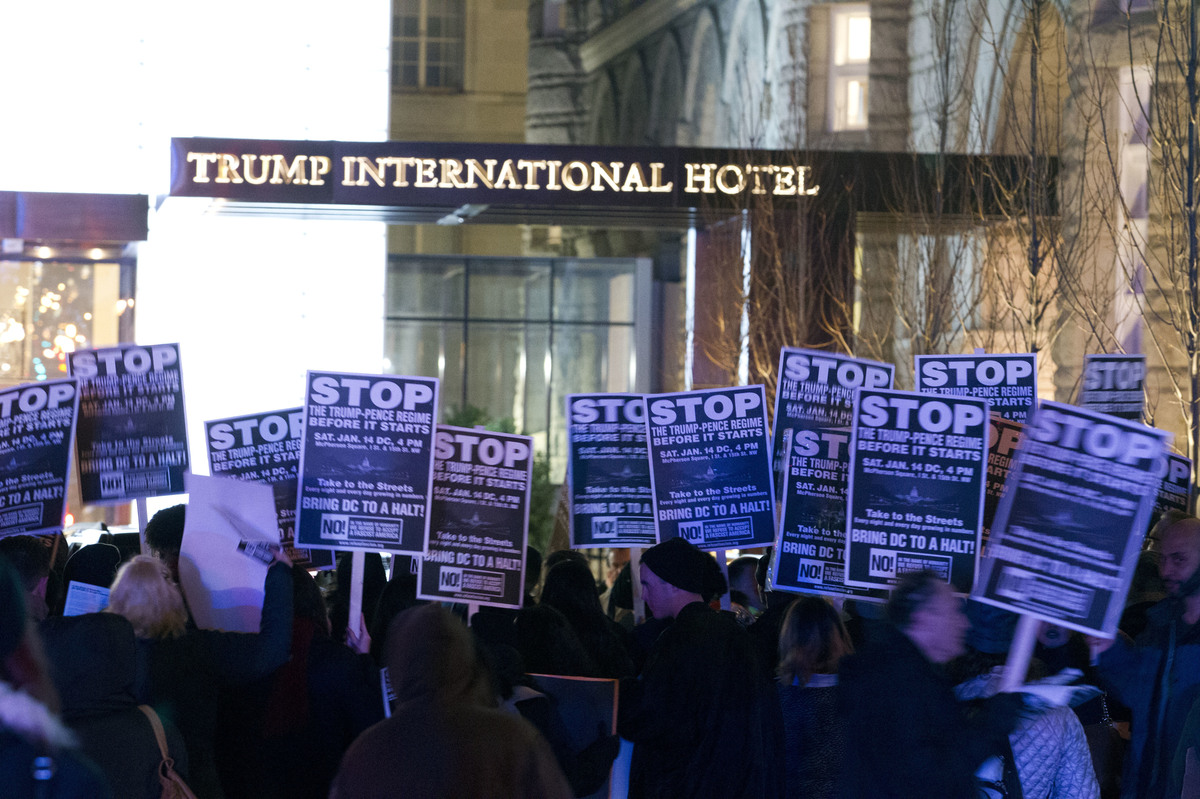 Trump's Washington Hotel Draws Protesters — And Ethics Concerns : NPR