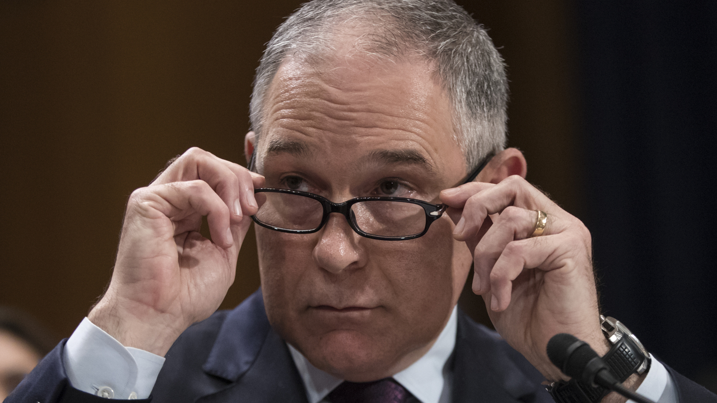 Nominee To Lead EPA Testifies He'll Enforce Environmental Laws : NPR