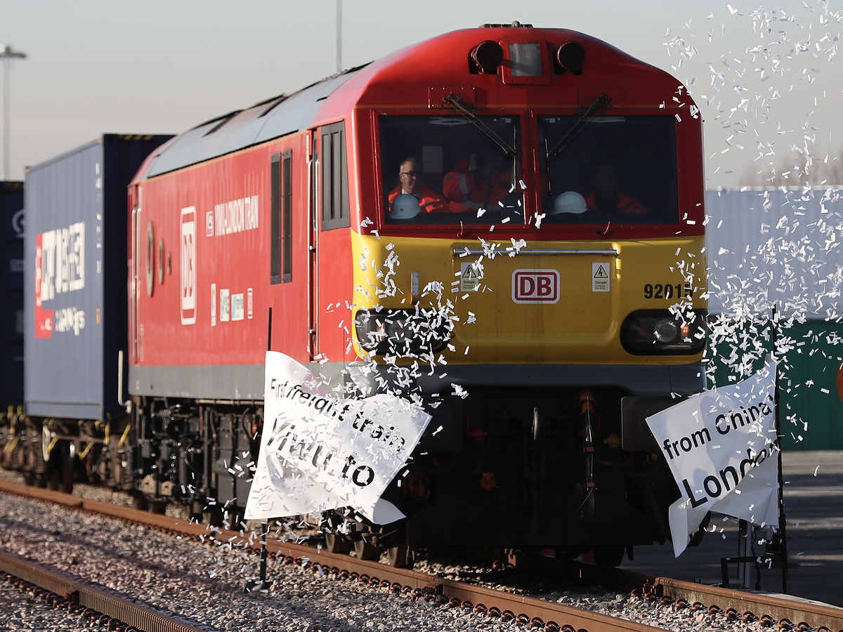 China's First Freight Train To The U.K. Rolls Into London : The Two-Way ...