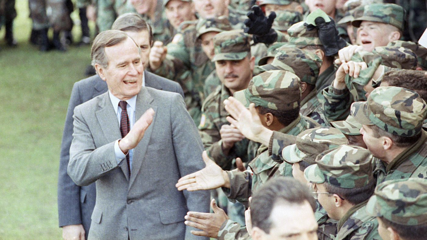 George H.W. Bush's Wartime Experience Shaped His Approach To Politics : NPR