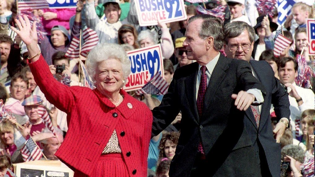 Former First Lady Barbara Bush Dies At 92 : The Two-Way : NPR