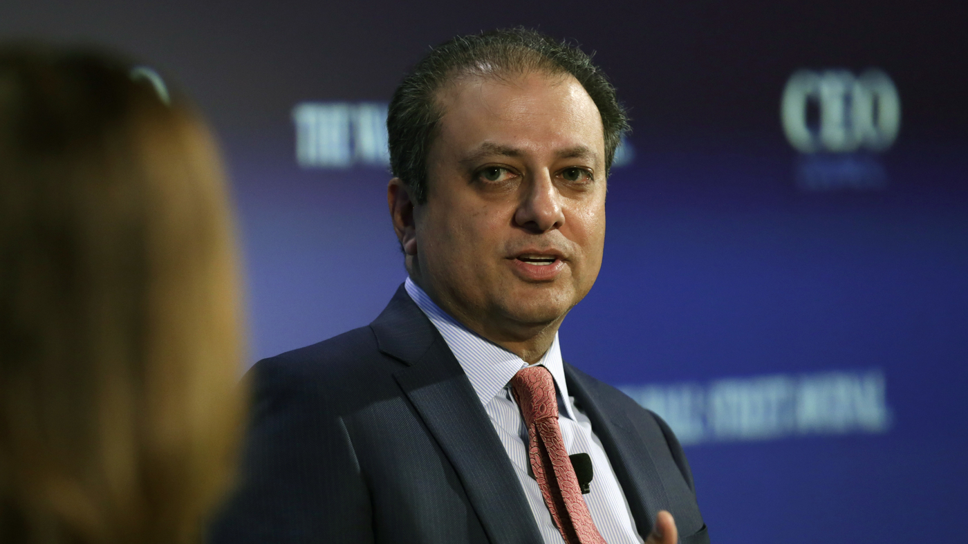 Justice Department Fires U.S. Attorney Preet Bharara : The Two-Way : NPR