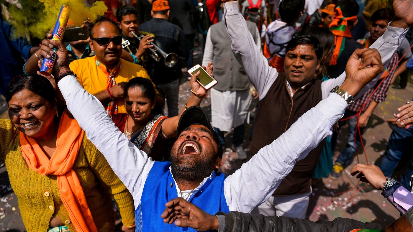 Modi's BJP Party Wins Heart Of Indian Voters : The Two-Way : NPR