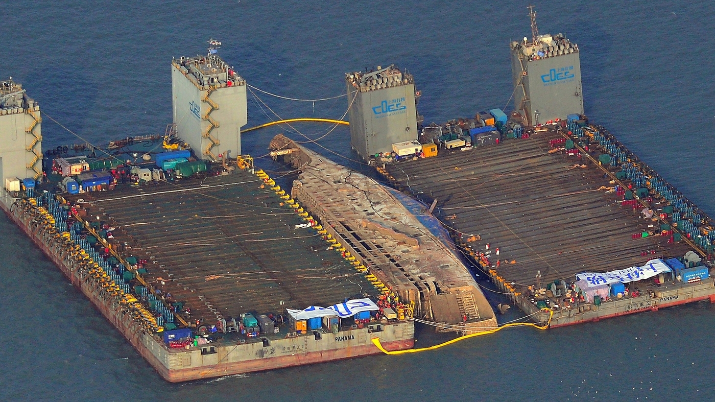 South Korea Tries To Raise Sewol Ferry Nearly 3 Years After Deadly ...