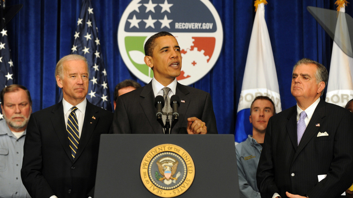 FACT CHECK: Trump's Claim That The Stimulus Built Nothing : NPR