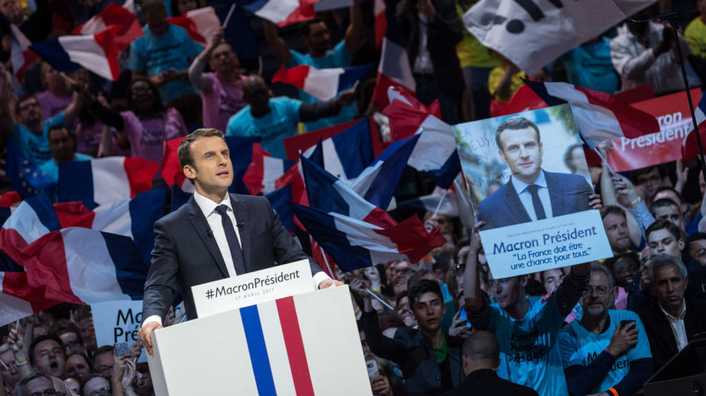 French Presidential Candidate Macron Takes Page From The American ...