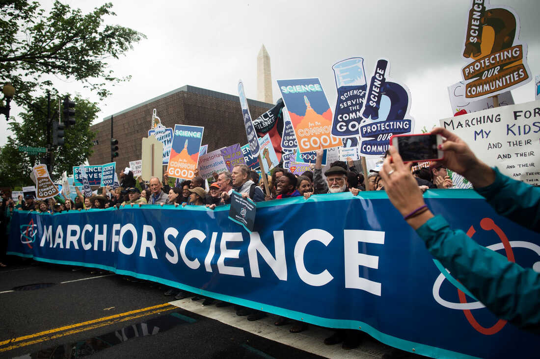 PHOTOS: Threatened By Funding Cuts, Activists 'March For Science' In ...