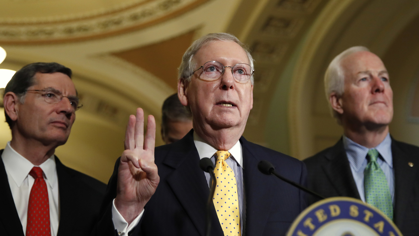 Secret Republican Senate Talks Shaping Health Care Legislation : NPR