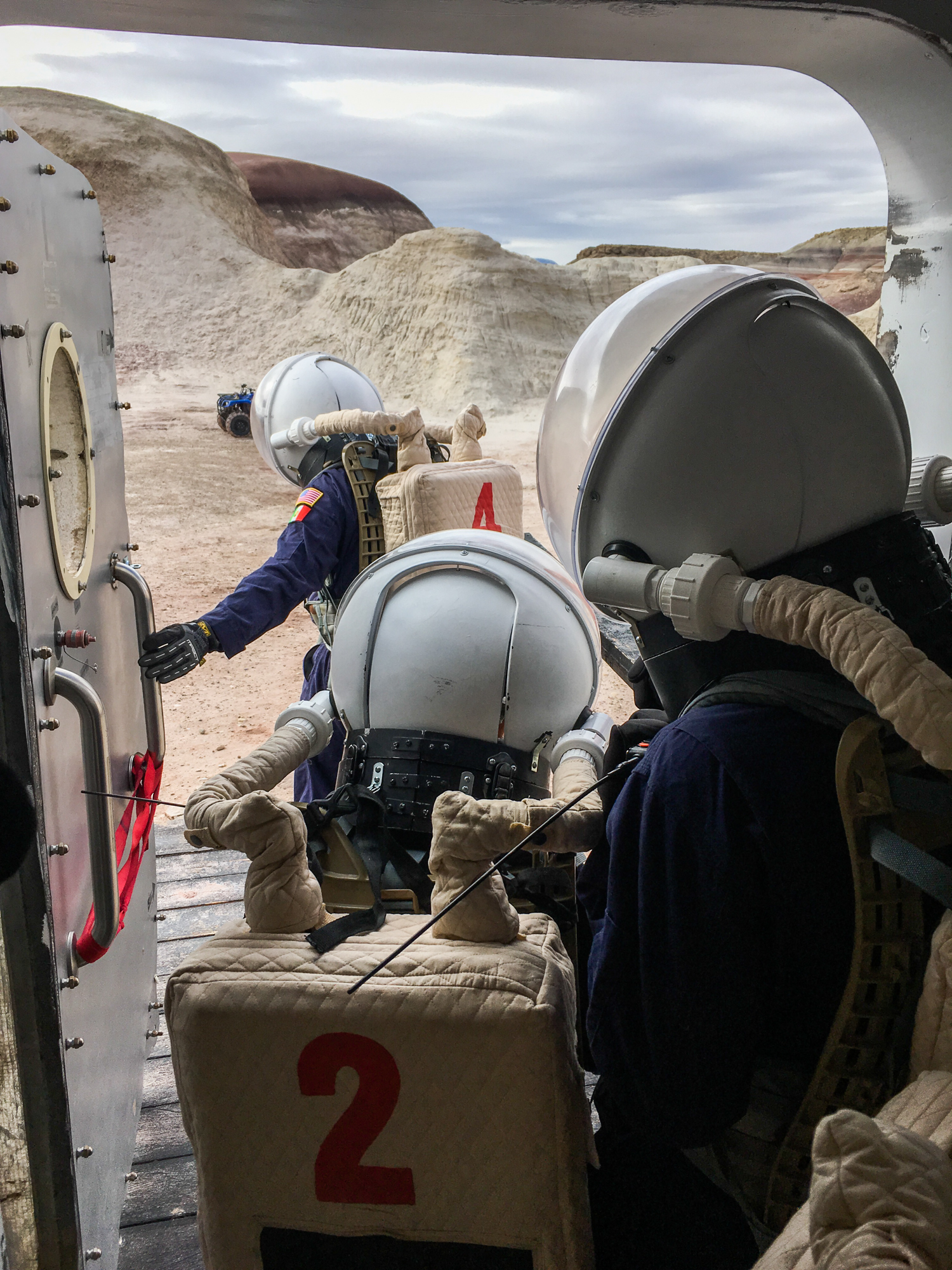 Mars Rover Helmet And Space