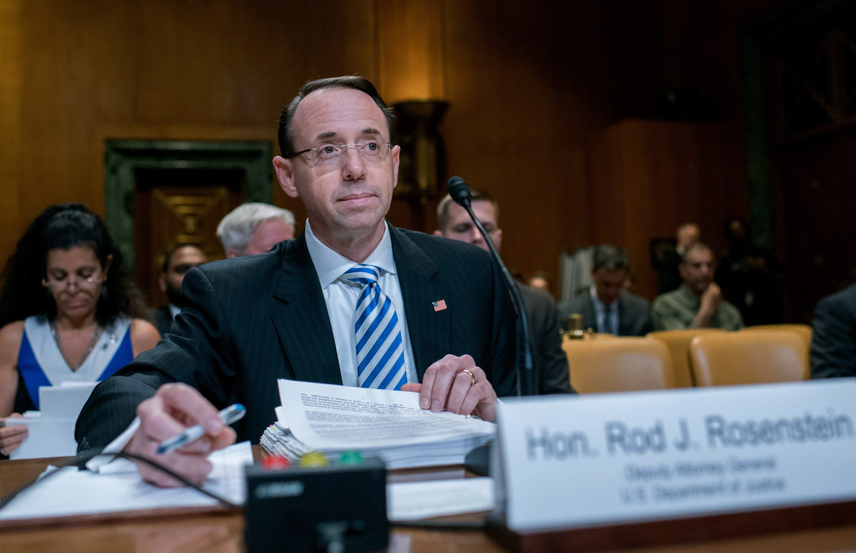 Deputy Attorney General Rod Rosenstein Says He Won't Fire Special ...