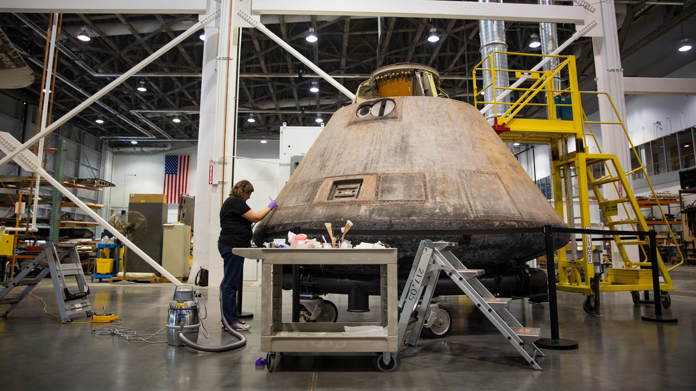 Apollo 11 Space Capsule Gets Restored For A National Tour : NPR